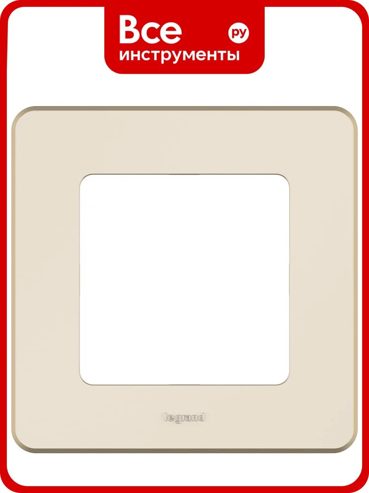 Рамка Legrand - 1 пост - INSPIRIA - слоновая кость 673931, для установки на механизмы legrand inspiria, изготовлено