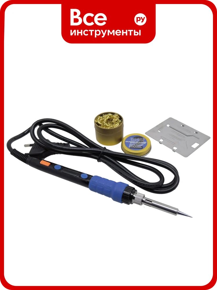 Паяльник W.E.P 928D ESD c LED дисплеем жало 900М М7746349 с керамическим нагревателем и съёмным медным жалом
