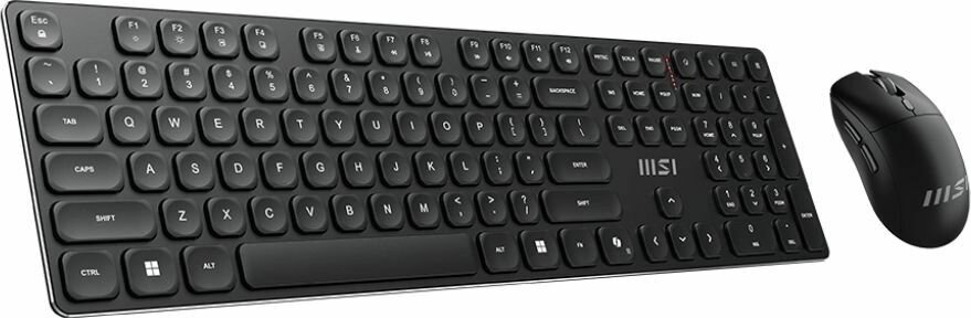 Клавиатура и мышь для компьютера MSI Forge K210 Combo черный USB беспроводная (S11-43RU213-Y92)
