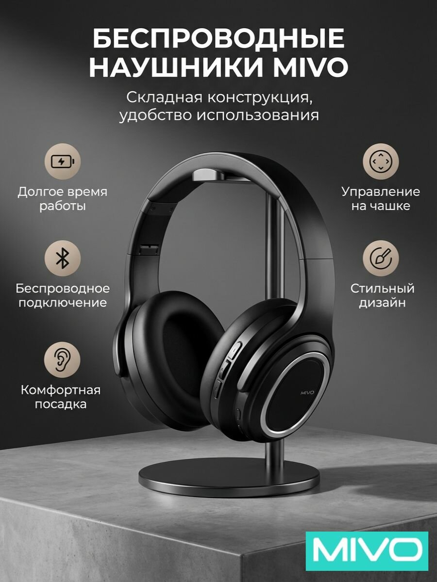 Беспроводные наушники 2в1 MIVO ME-72