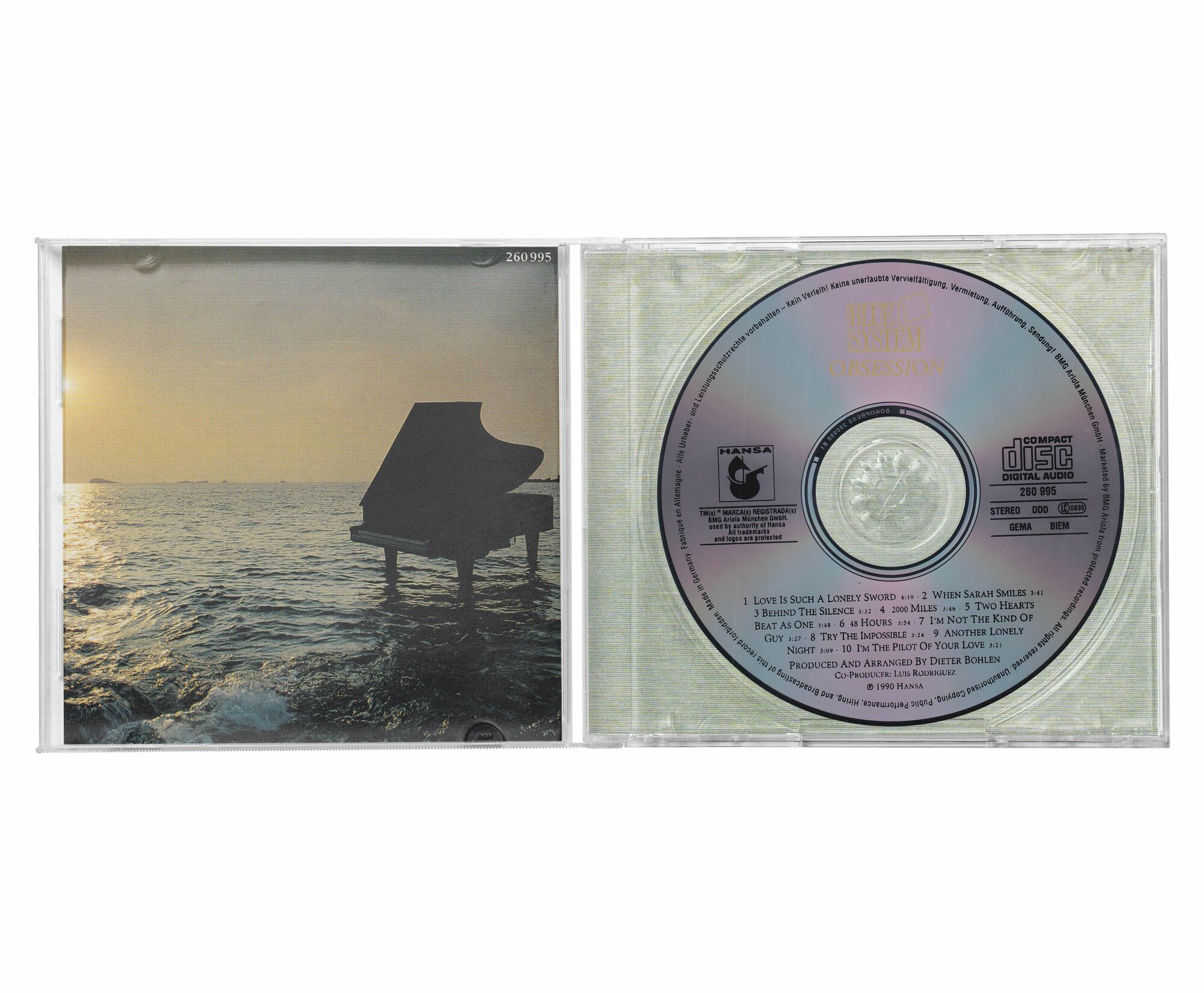 Blue System - Obsession, 1990, 16-page, CD-Аудио — фото 1