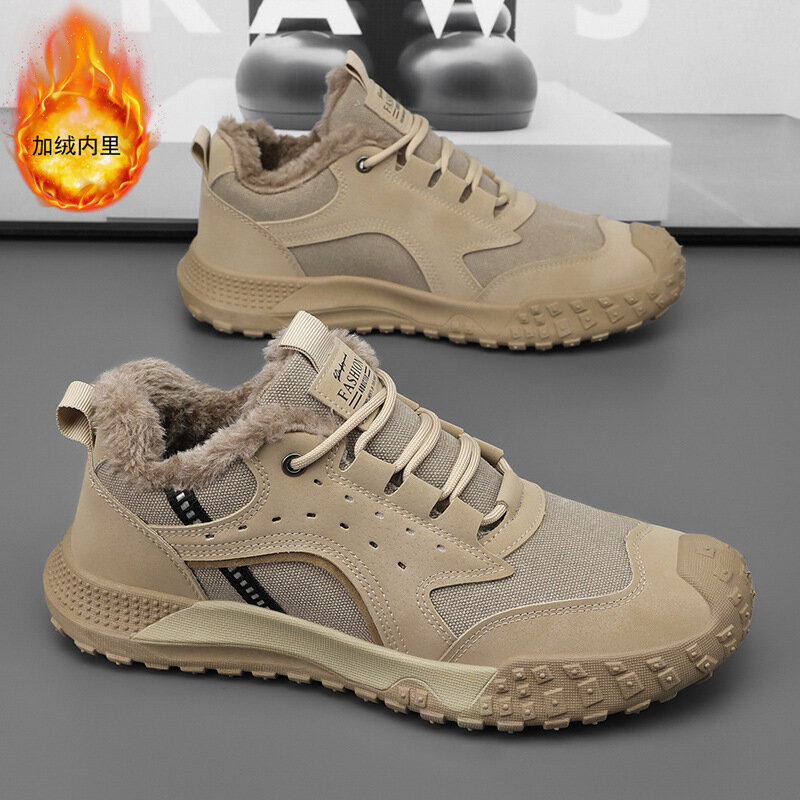 JYL Ботинки Мартин мужские Осень Ходьба Рост Дно толстое/Z08-1 cotton shoes-khaki