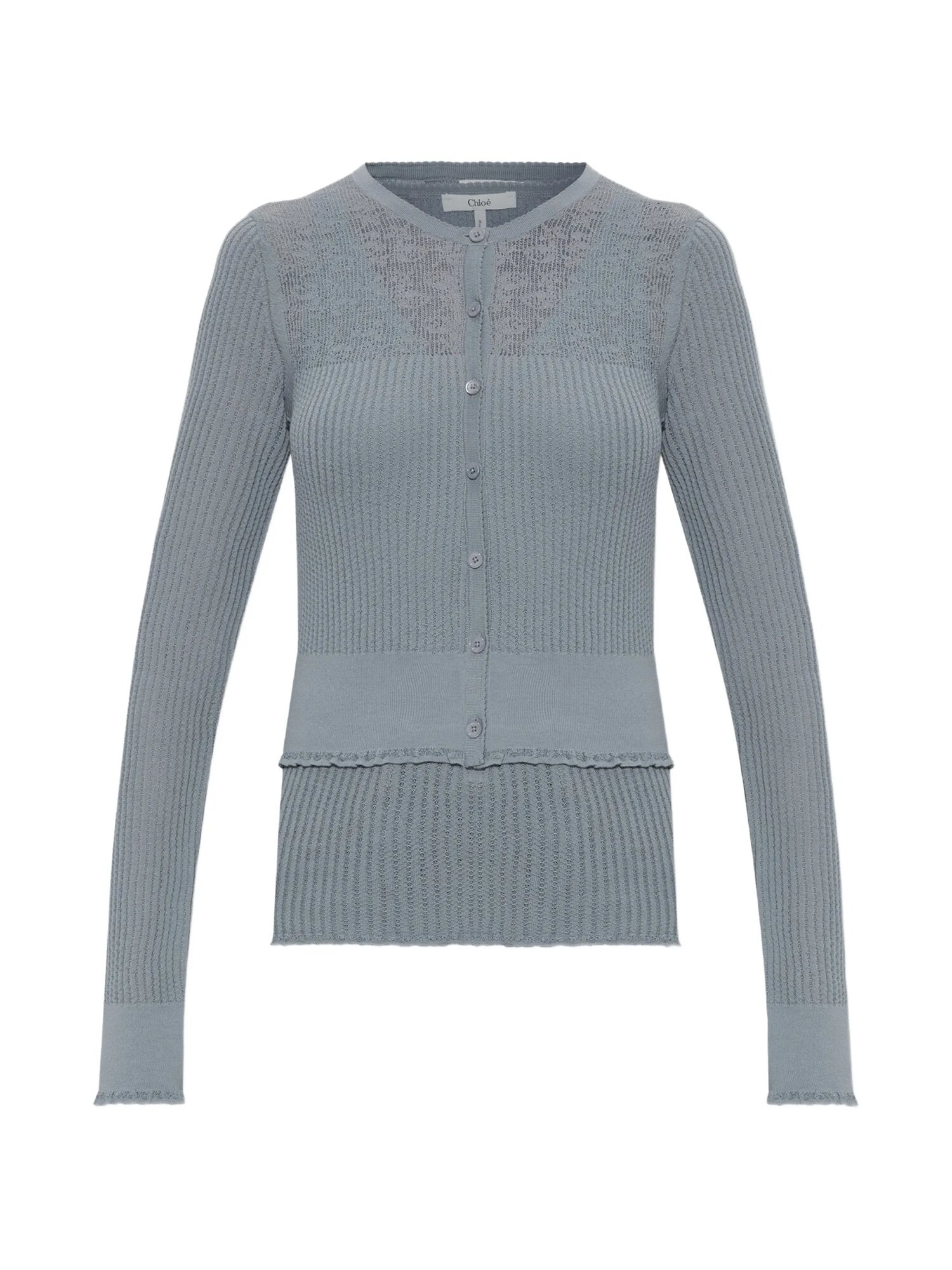 Жилет Ribbed-knit wool vest and cardigan