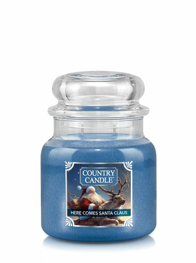 Kringle Candle свеча ароматическая Here Comes Santa Claus ( 510 грамм)
