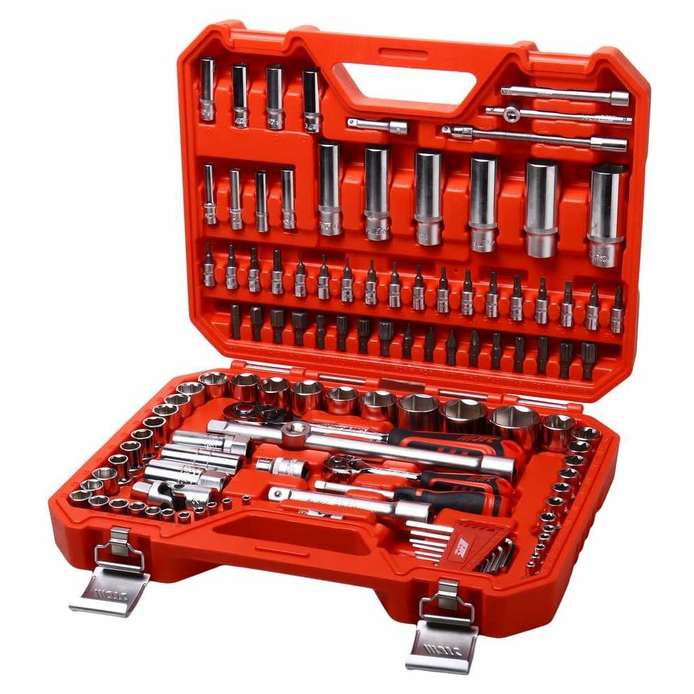 Набор инструментов JTC 1/4", 1/2" 6-гранный (в кейсе) 114 предметов, H114C 891018