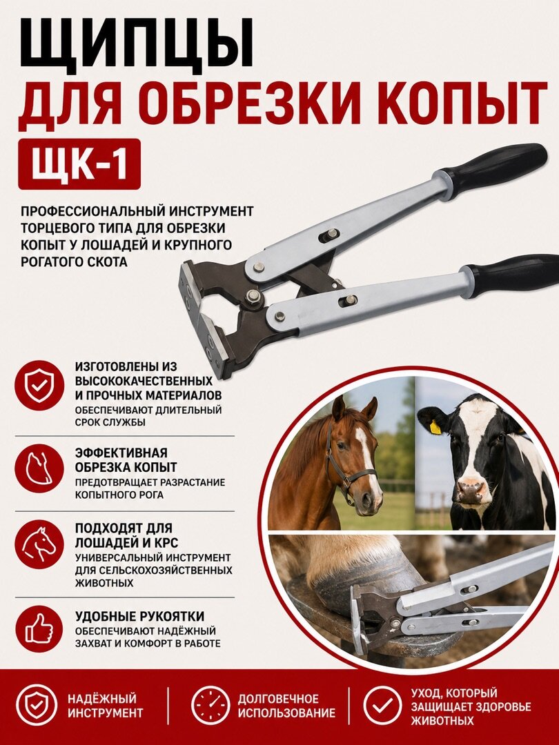 Щипцы для обработки копыт ЩК-1