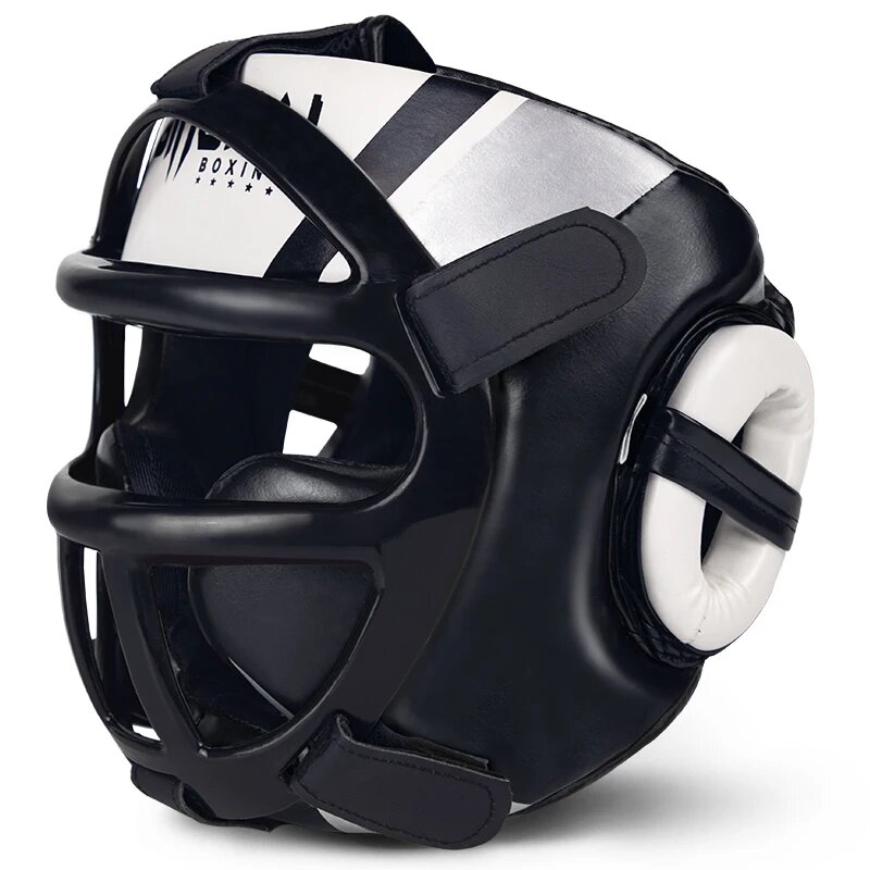 Gingpai Sport Тхэквондо шлем с маской Черный, L, DYMZ black