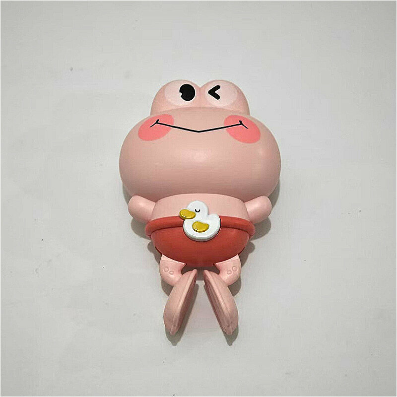 Заводная игрушка-лягушка с водяным пистолетом, розовая, 4,92 дюйма, для душа и бассейна, пластиковая