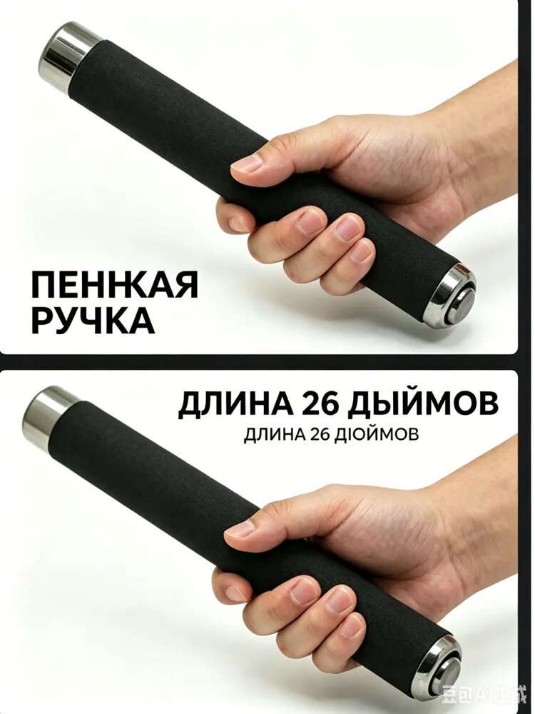26 дюймовая телескопическая трость с функцией амортизации, предназначенная для пеших походов.