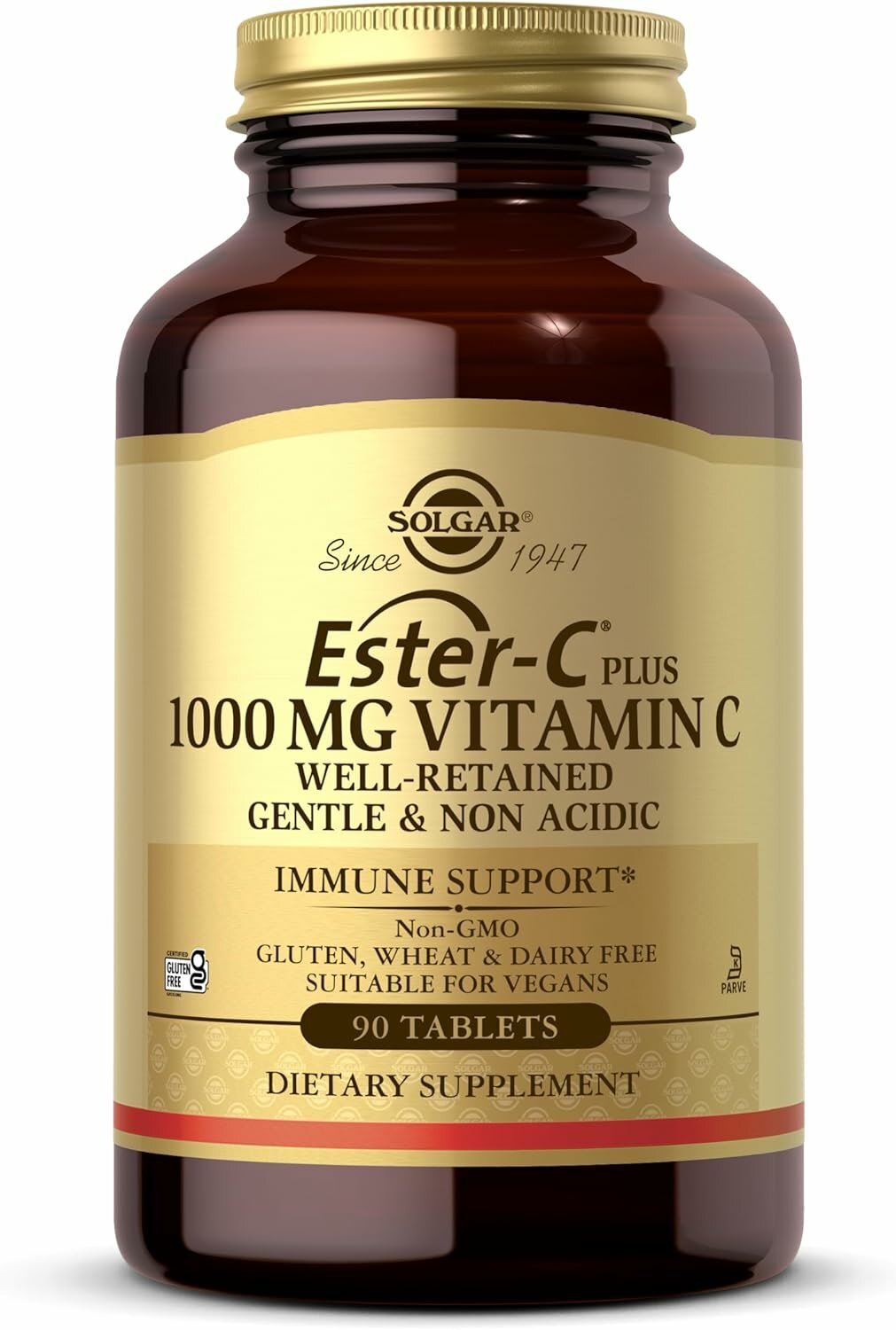 SOLGAR Естер-Ц(Ester-C), витамин С для иммунитета, 1000 мг, 90 таблеток