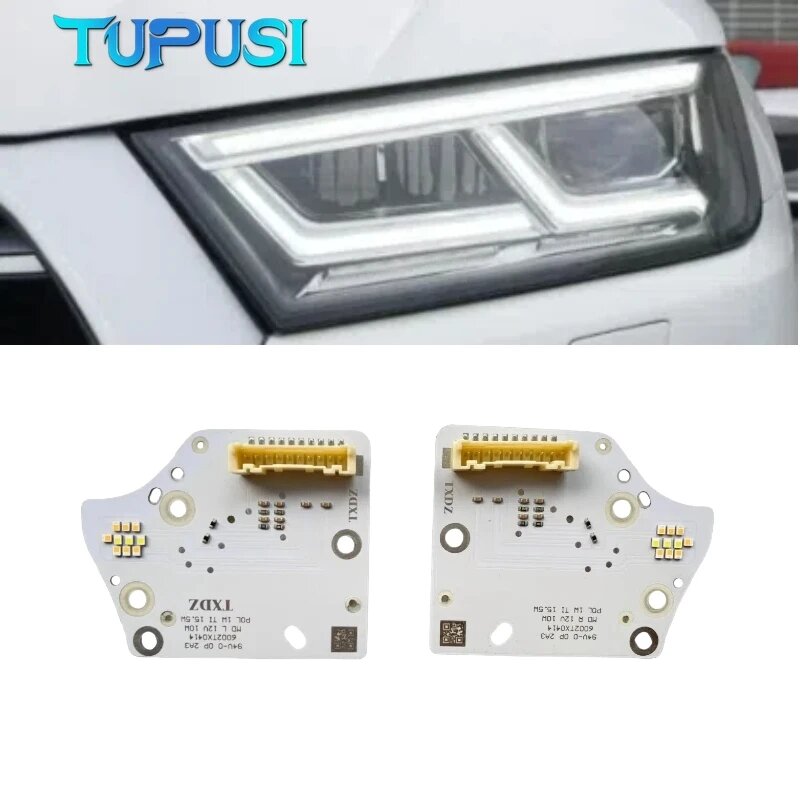 Для Audi Q5 SQ5 2018 2019 2020: Светодиодный модуль фары (ДХО, дневные Euro Version 8 bulbs, A Pair