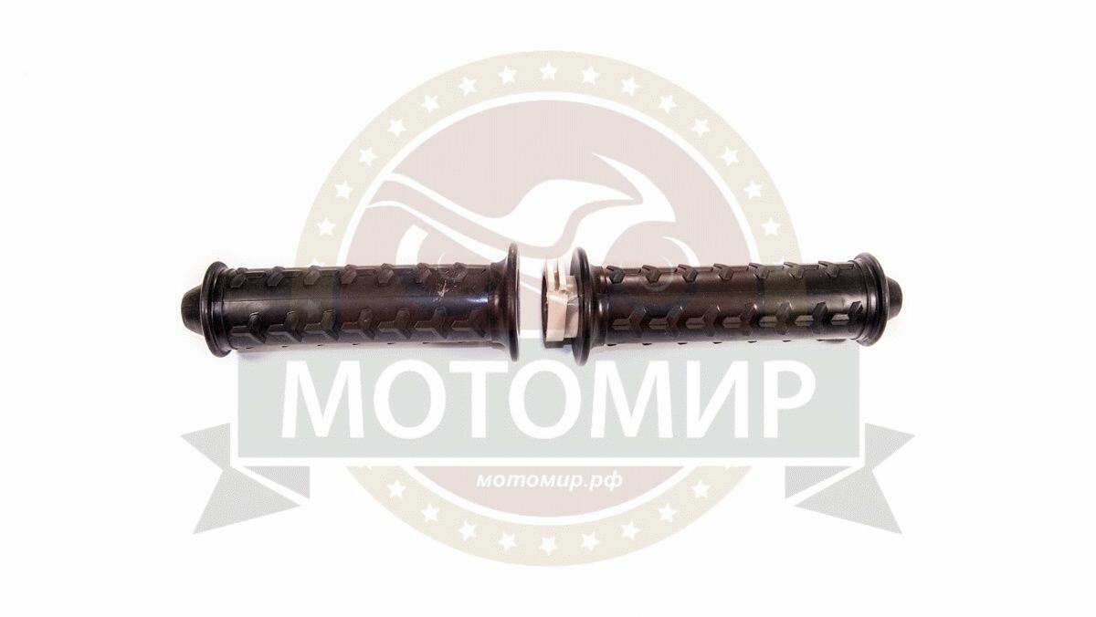 Ручка руля левая (резиновая) + правая (газа) в сборе SIGMA SPORT/SIGMA
