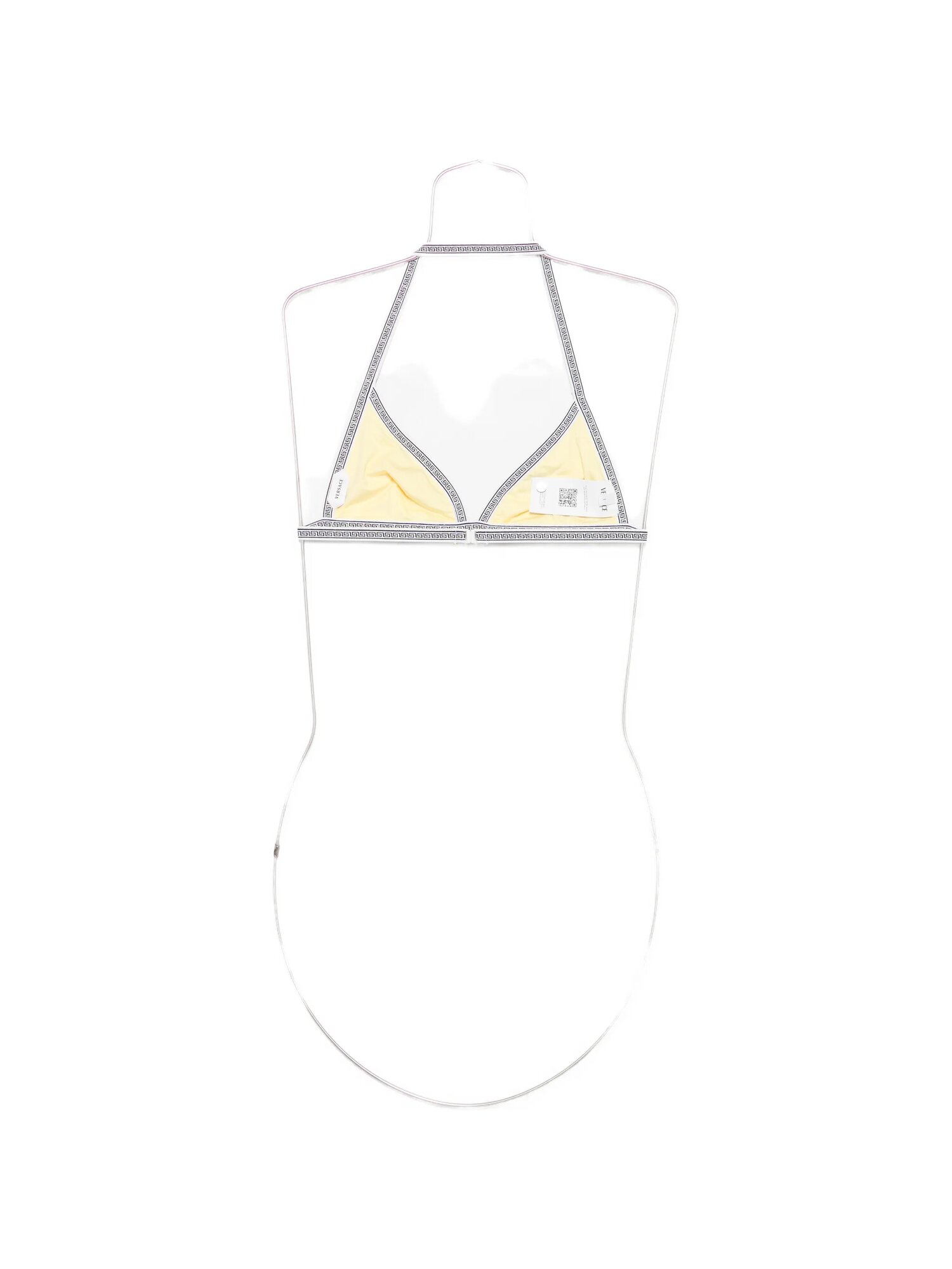 Купальник Versace Triangle-cup bikini top, размер 90B, светло-желтый — фото 1