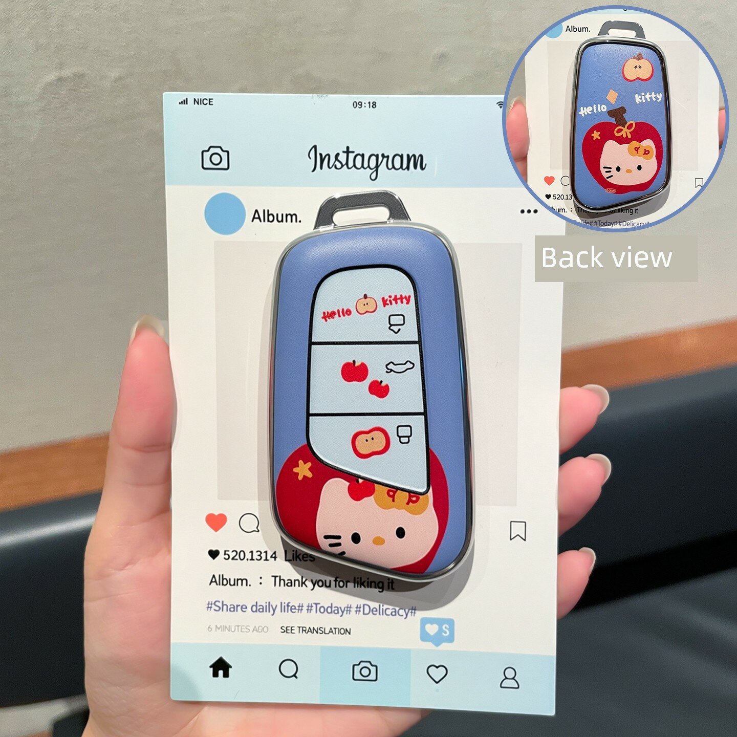 Ключевой кейс Apple Kitty Cat одиночный чехол для большого размера