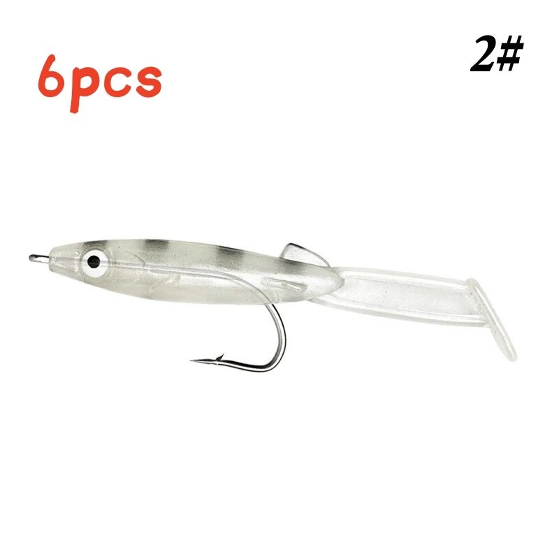 Приманка Bazooka Белый 6шт. 2#