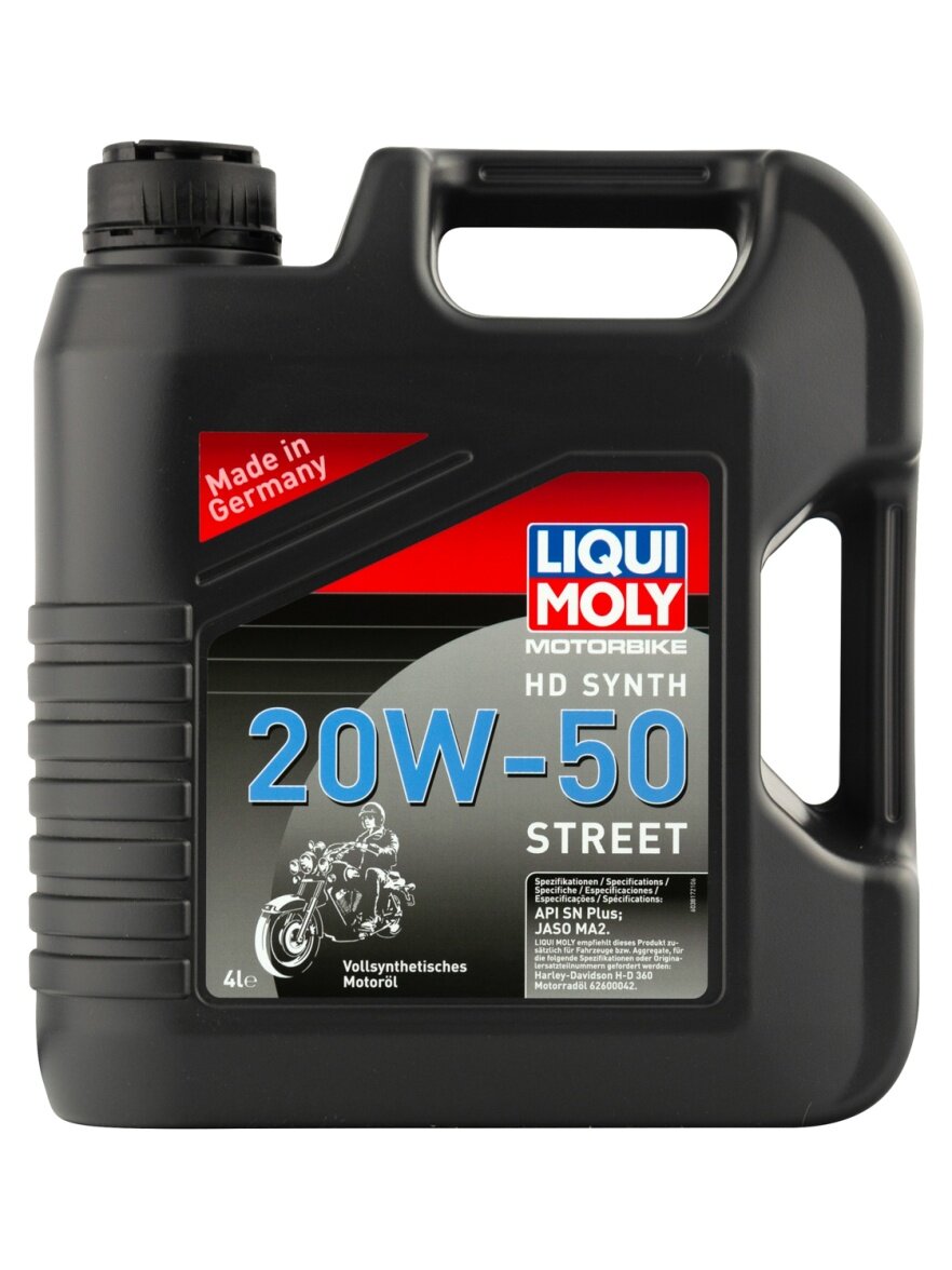 Моторное масло Liqui Moly 4T Motorbike HD Synth Street 20W-50 4л