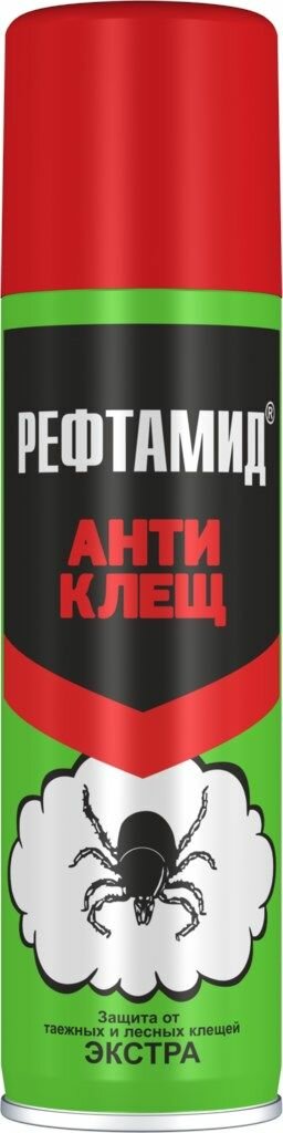 Средство от клещей аэрозоль Рефтамид Антиклещ Экстра, 145 мл