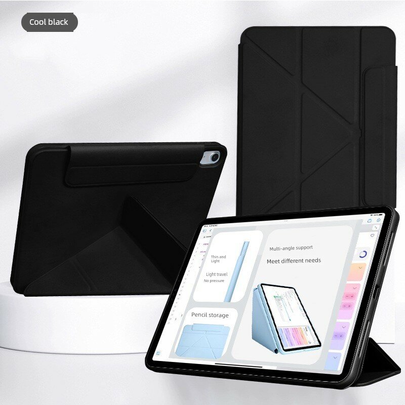 Чехол для iPad Pro 2018-2022 11 дюймов с защитным стеклом, черный