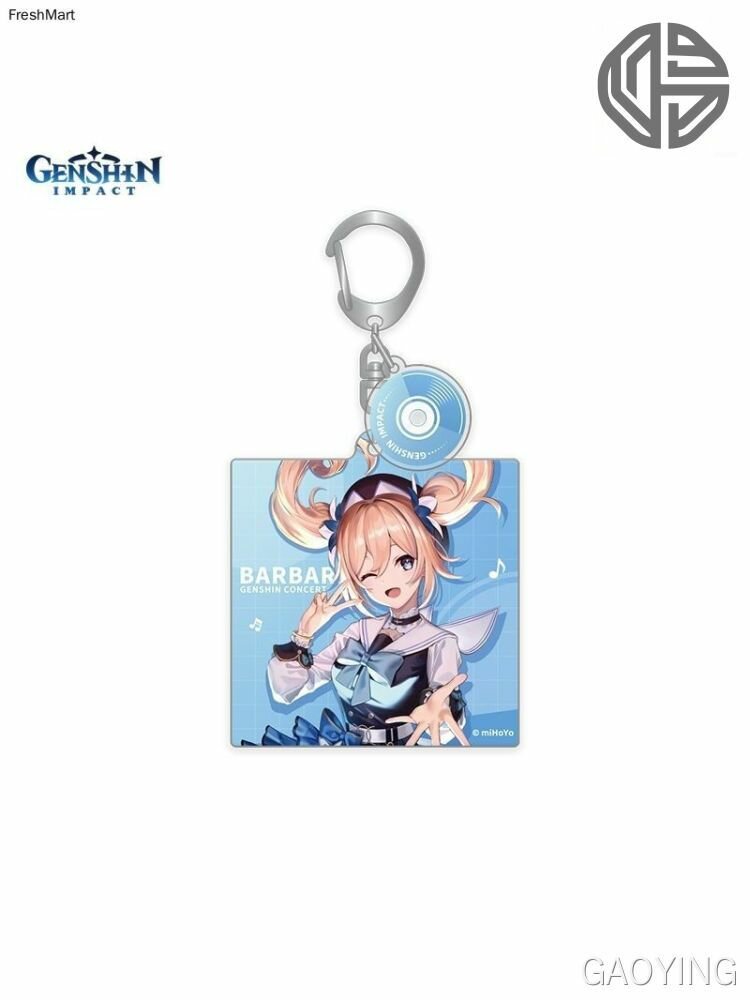 Подвеска на рюкзак по мотивам игры Геншин Импакт 2022 Online Concert Acrylic Strap Barbara 6975628240333
