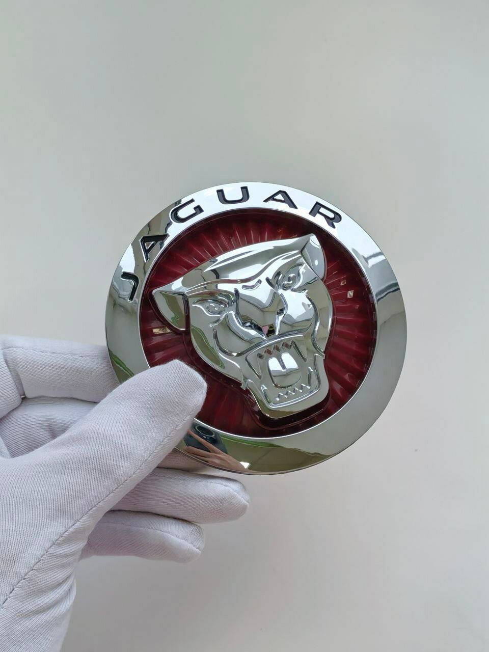 Эмблема Jaguar 85 мм значок шильдик Jaguar Ягуар логотип, 1 шт