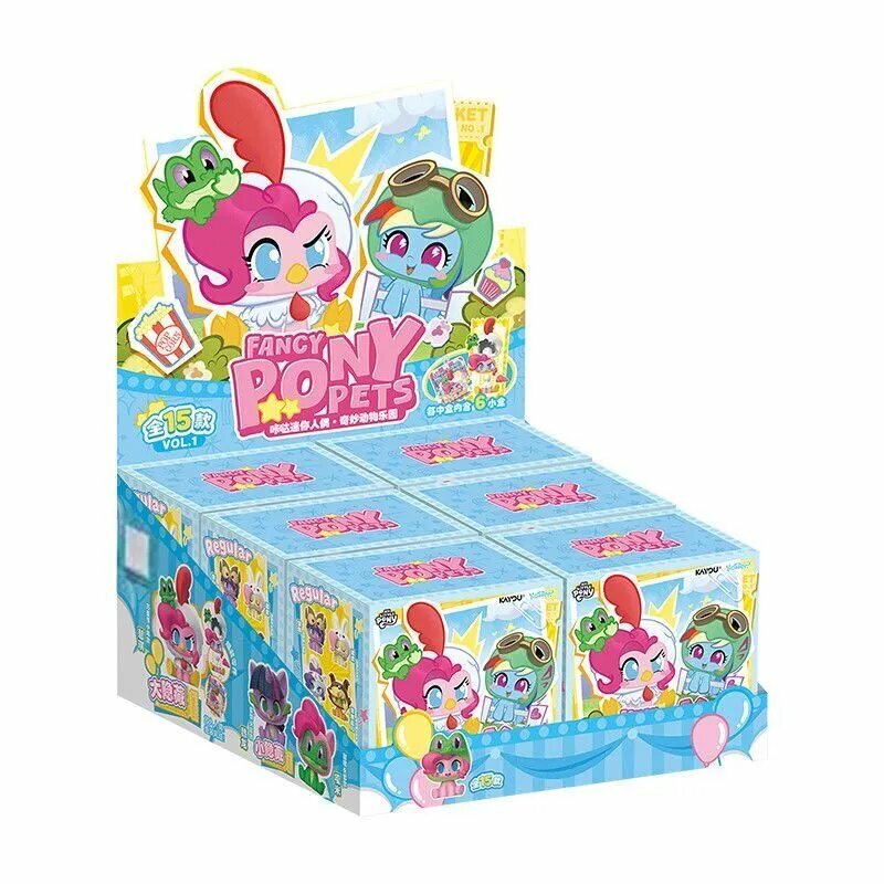 Коллекционная фигурка Слепая коробка MY LITTLE PONY Fancy Pony Pets Blind Box Series Mini Figures 6 шт