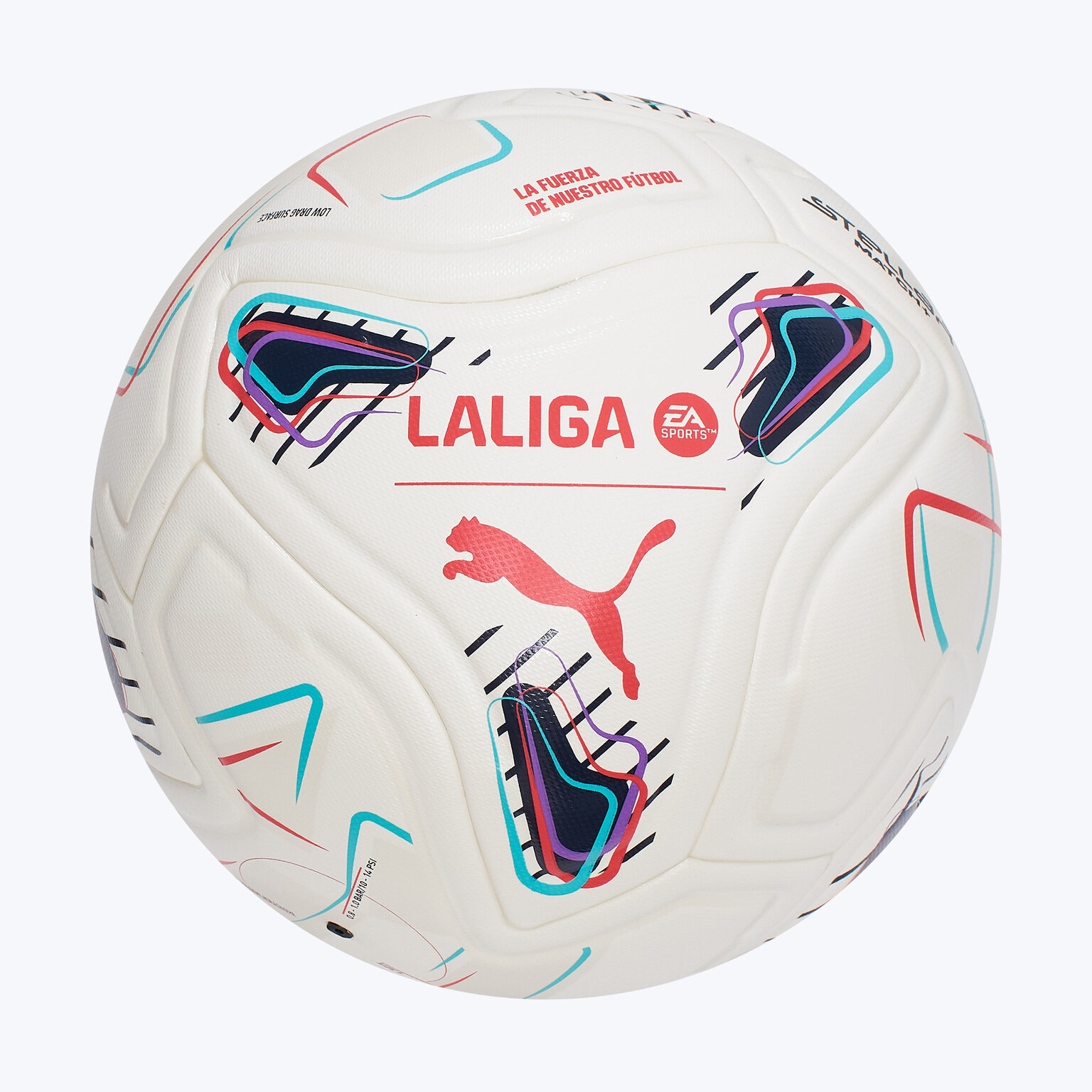 Футбольный мяч Puma Stellar Match LaLiga 08514601, размер 5, Белый