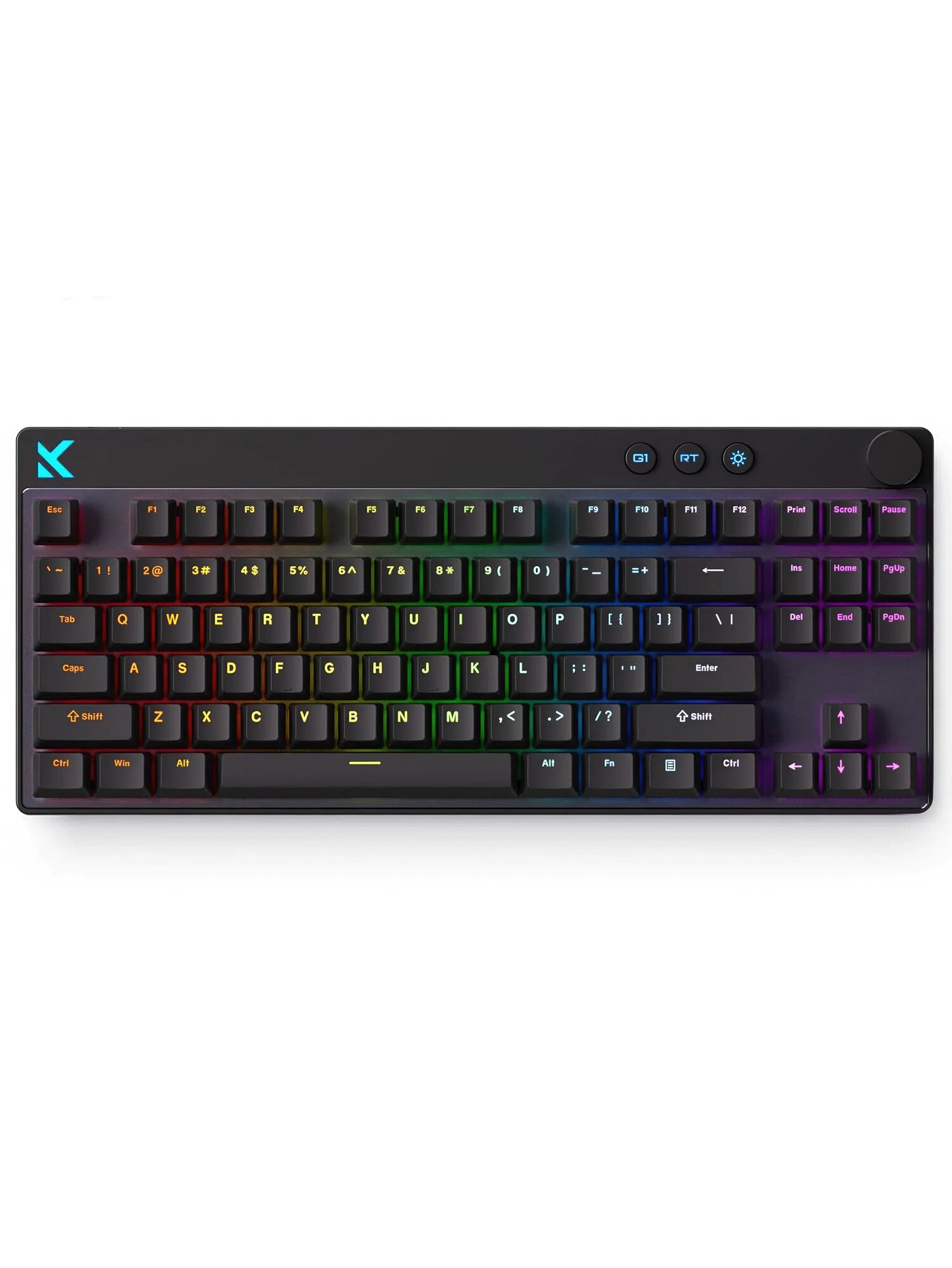 Проводная магнитная игровая клавиатура MCHOSE Mix 87, 256K Hz, 0.08 ms, RGB-подсветка, чёрный