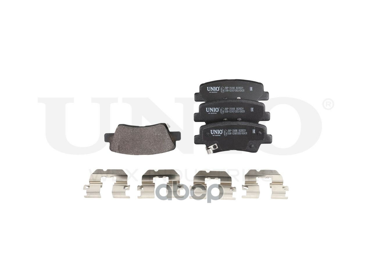 Колодки тормозные дисковые задние Geely Emgrand 12-, Changan CS35 12-, Kia Optima 10- UNIO арт. BRP-20496