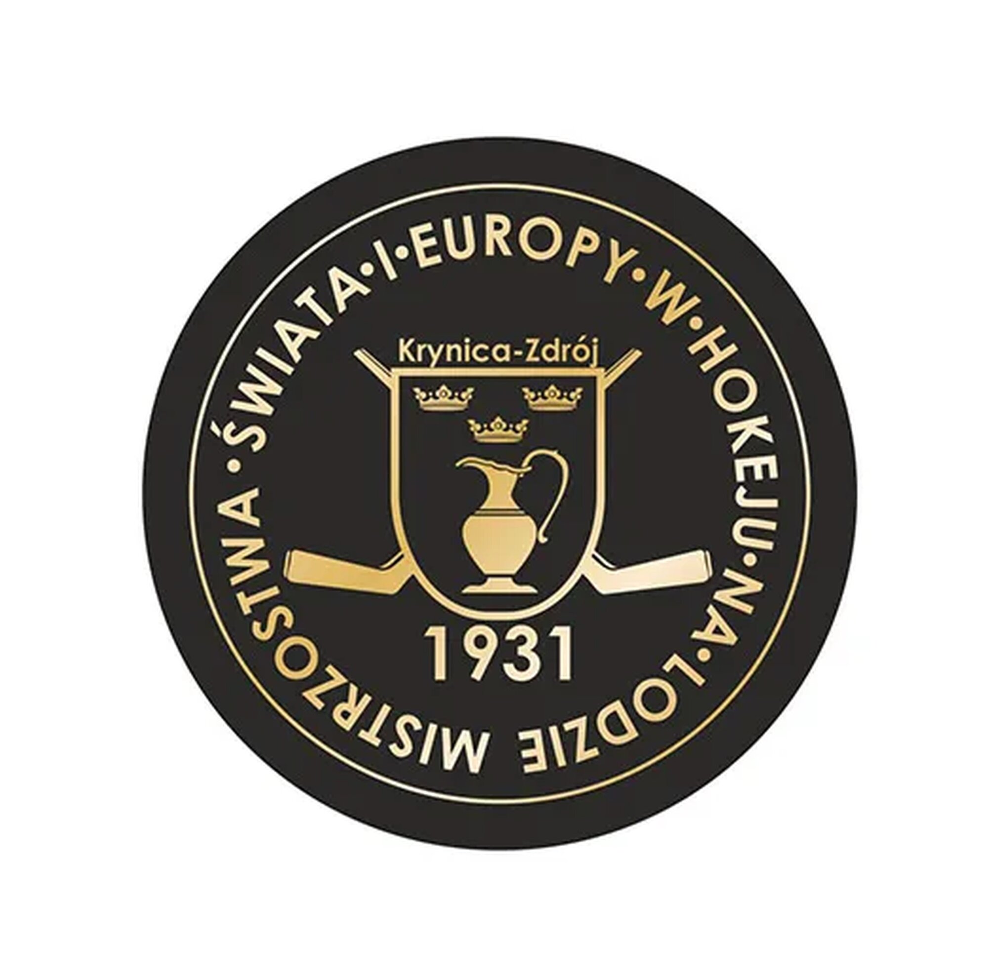 Шайба Rubena ЧМ 1931 Польша 1-ст, 76 мм, резина, цвет монохром