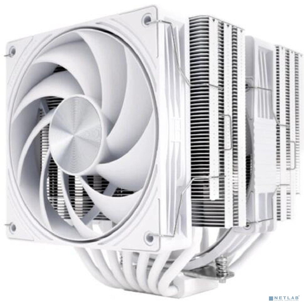 Thermalright Кулер Frost Tower 140 White LGA115X/1200/1700/1851/2011/2066/AM4/AM5 (Dual Tower, 120mm + 140mm PWM Fan, медное основание, 7 тепл. трубок 6мм) / TRFT140W