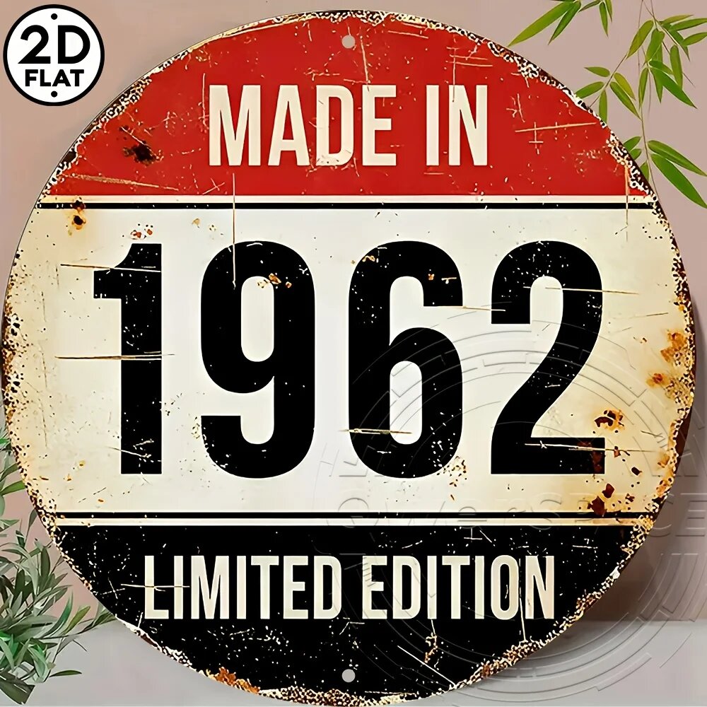 Винтажная Состаренная Металлическая Табличка «Сделано В 1962 Году», Лимитированная Серия, Высококачественная Ретро-вывеска