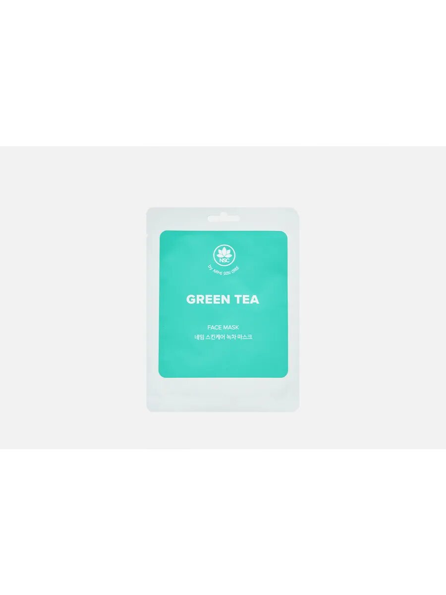 Тканевая маска для лица с Зеленым чаем NAME SKIN CARE Sheet Face Mask GREEN TEA