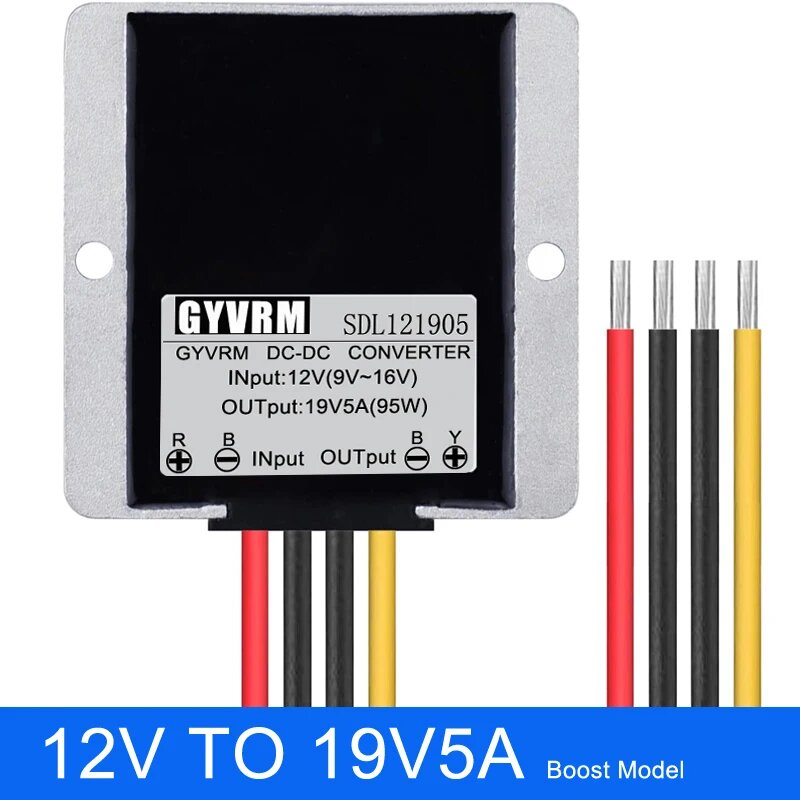 GYVRM Конвертер DC/DC 12В в 19-20В 5-15А 12V TO 19V 5A