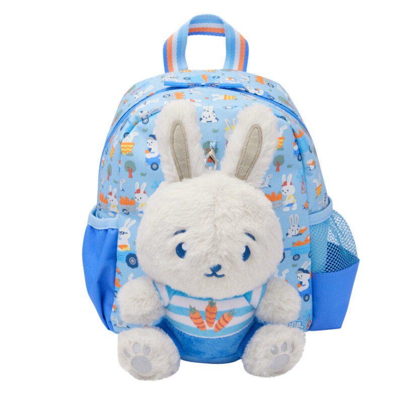 Рюкзак-игрушка Smiggle с дизайном «Морковный зайчик», голубой