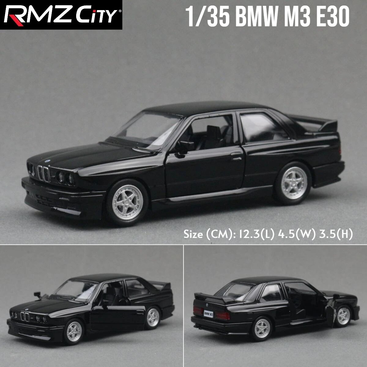 Модель BMW M3 E30 1/35 черная RMZ City