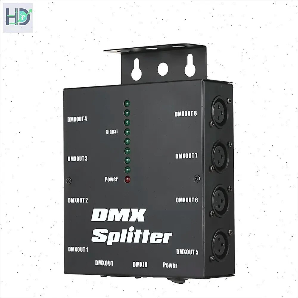 8-канальный оптический разветвитель DMX512 для клубов, вечеринок и сценического освещения