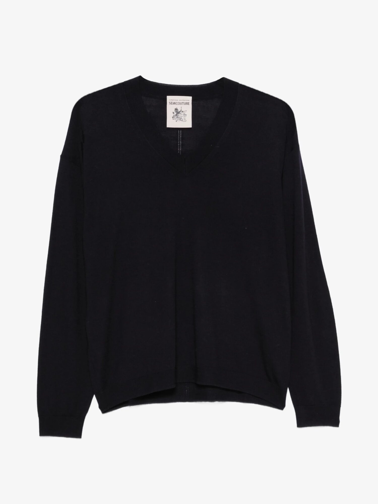 Свитер SEMICOUTURE V-neck wool sweater