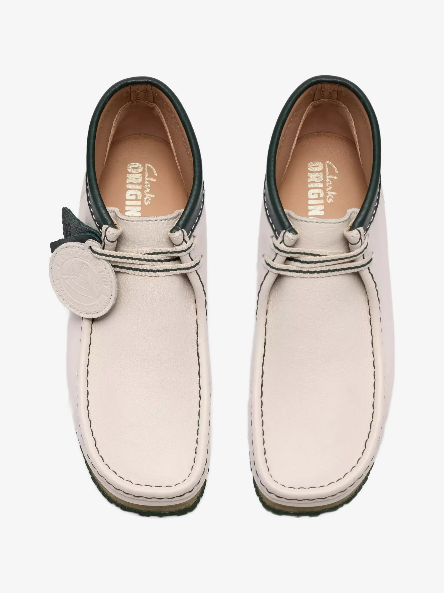 Ботинки Clarks ORIGINALs Walla, размер 7, бежевый/белый — фото 1