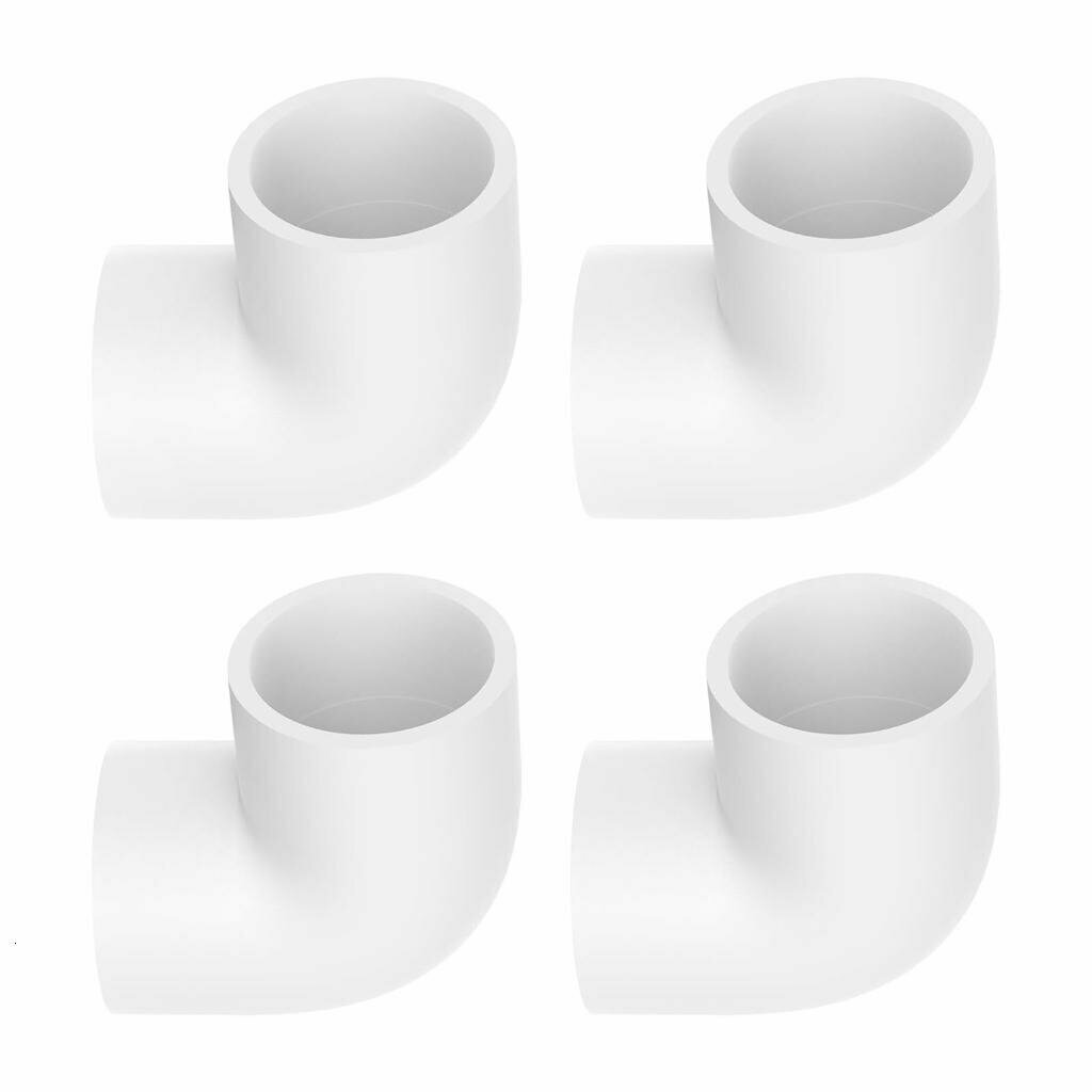 Трубные уголки ПВХ 4 шт, 90 градусов, 63mm