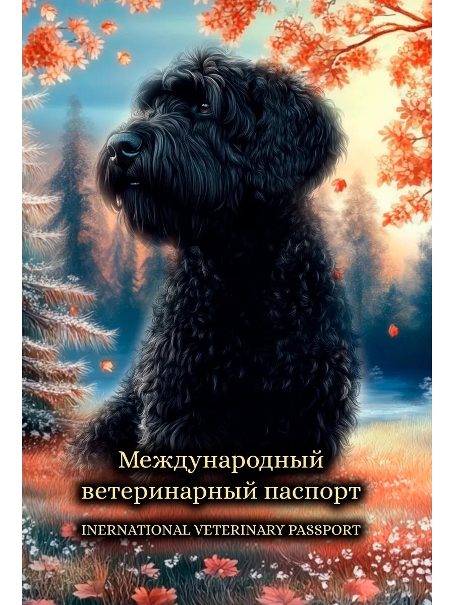 Международный ветеринарный паспорт ветпаспорт черный терьер
