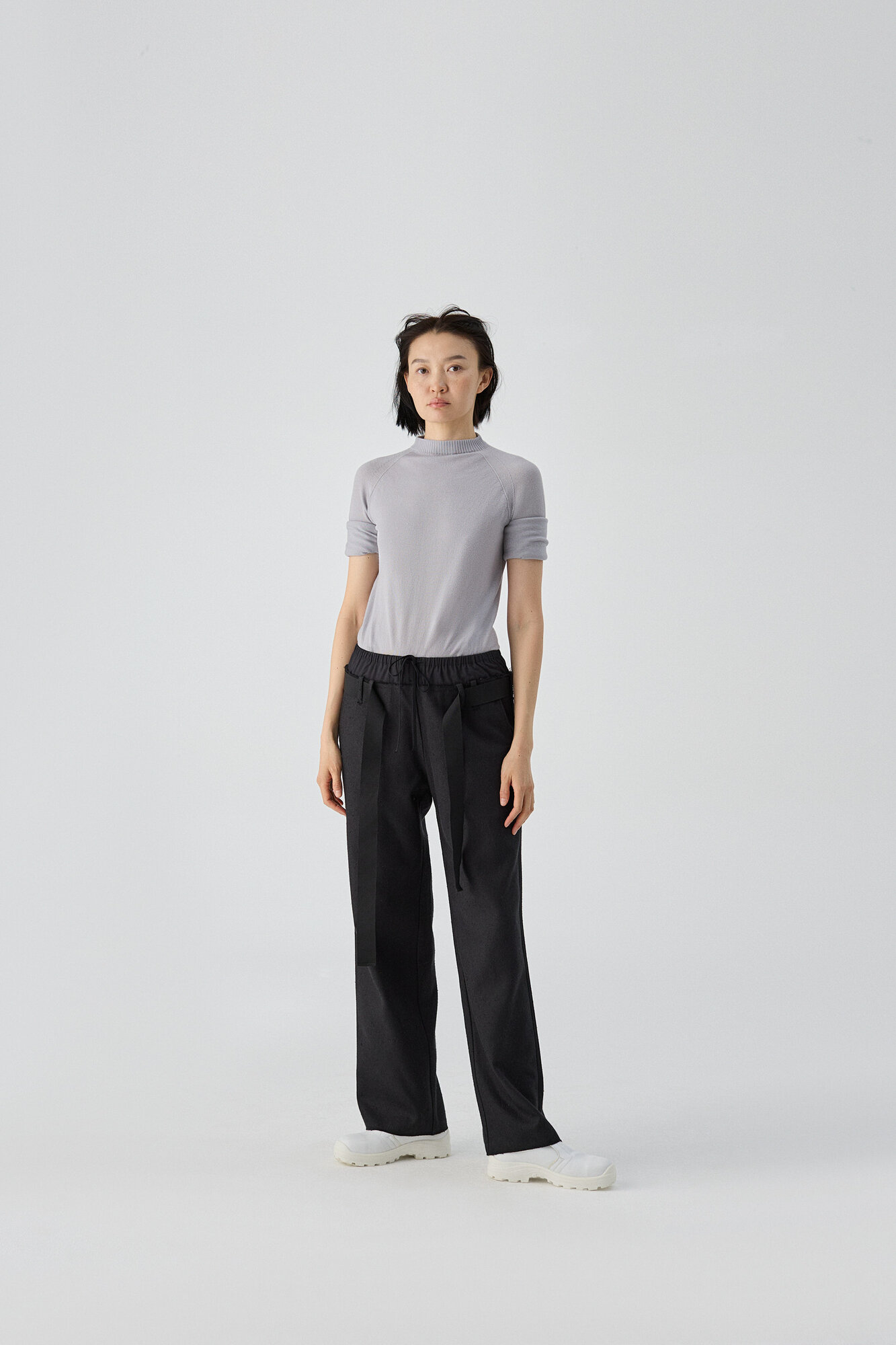 Брюки трубы ЛИНИИ, размер S, 001 черный — фото 1