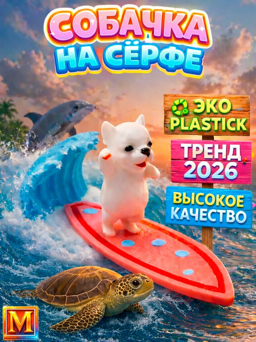 Собачка на сёрфе тренд тик ток 2026