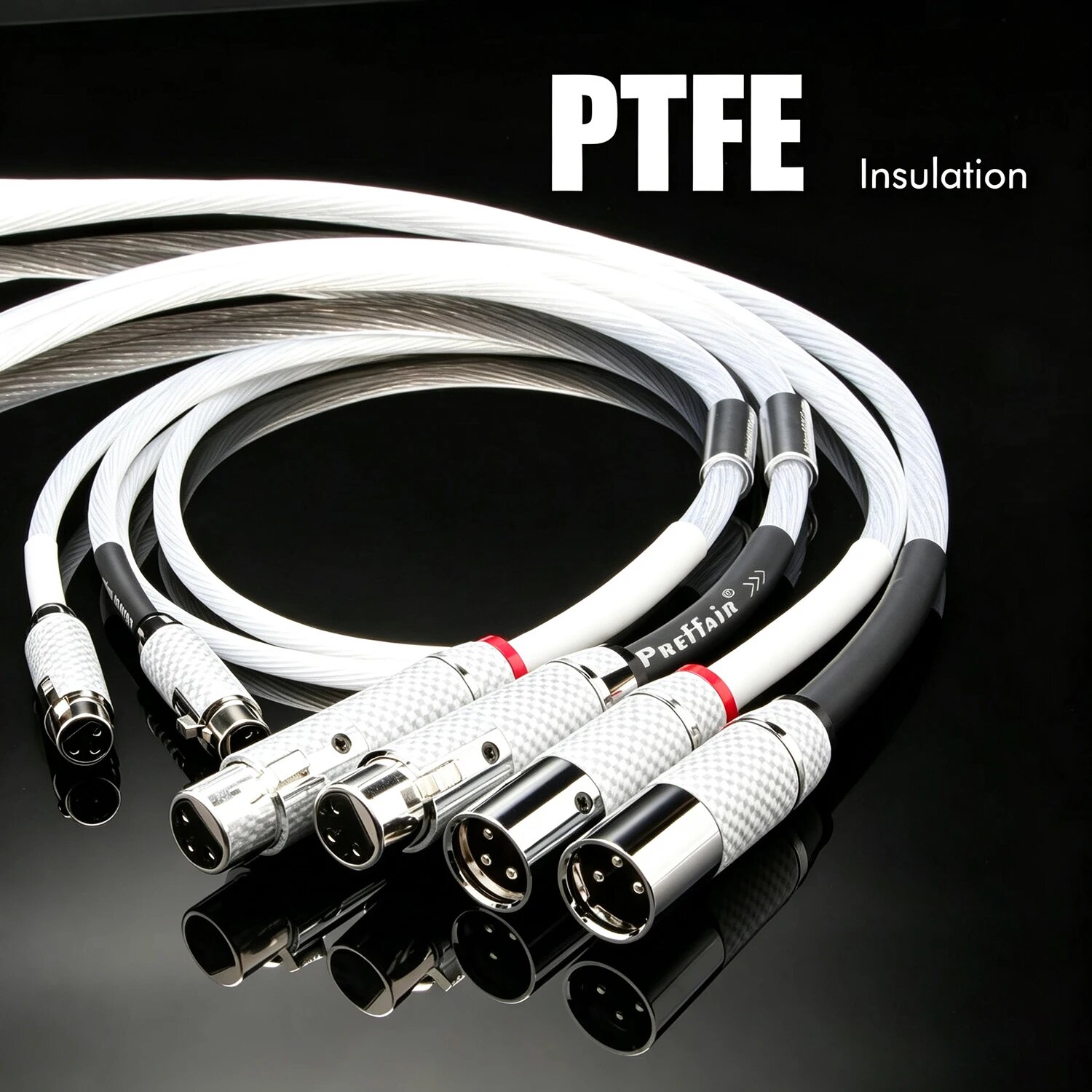 Preffair XLR-кабель 7N OCC с серебряным покрытием, 3-контактный