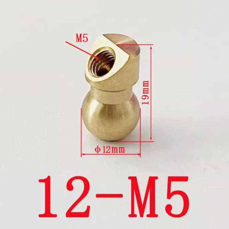 Золотая форсунка латунная 12мм-M5