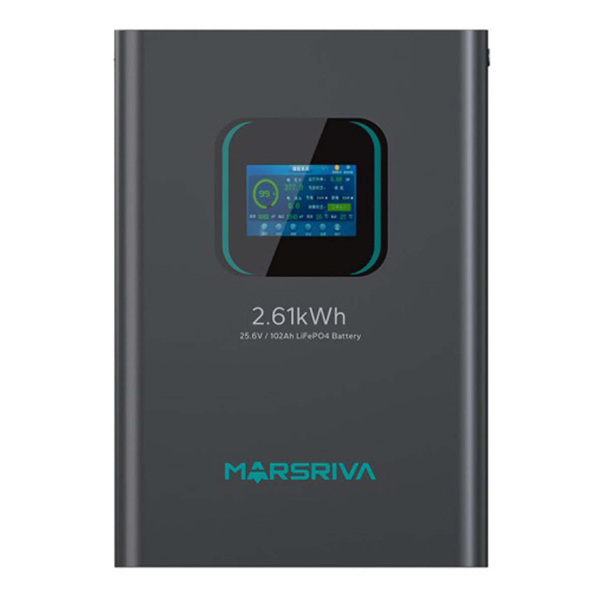 Аккумуляторная батарея MARSRIVA MR-LFP24-100-WMD, 25.6 В/102 Ач, черный