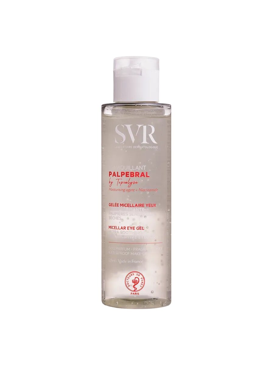 SVR Topialyse Palpebral Мицеллярное желе для снятия макияжа с глаз 125 мл 1 шт