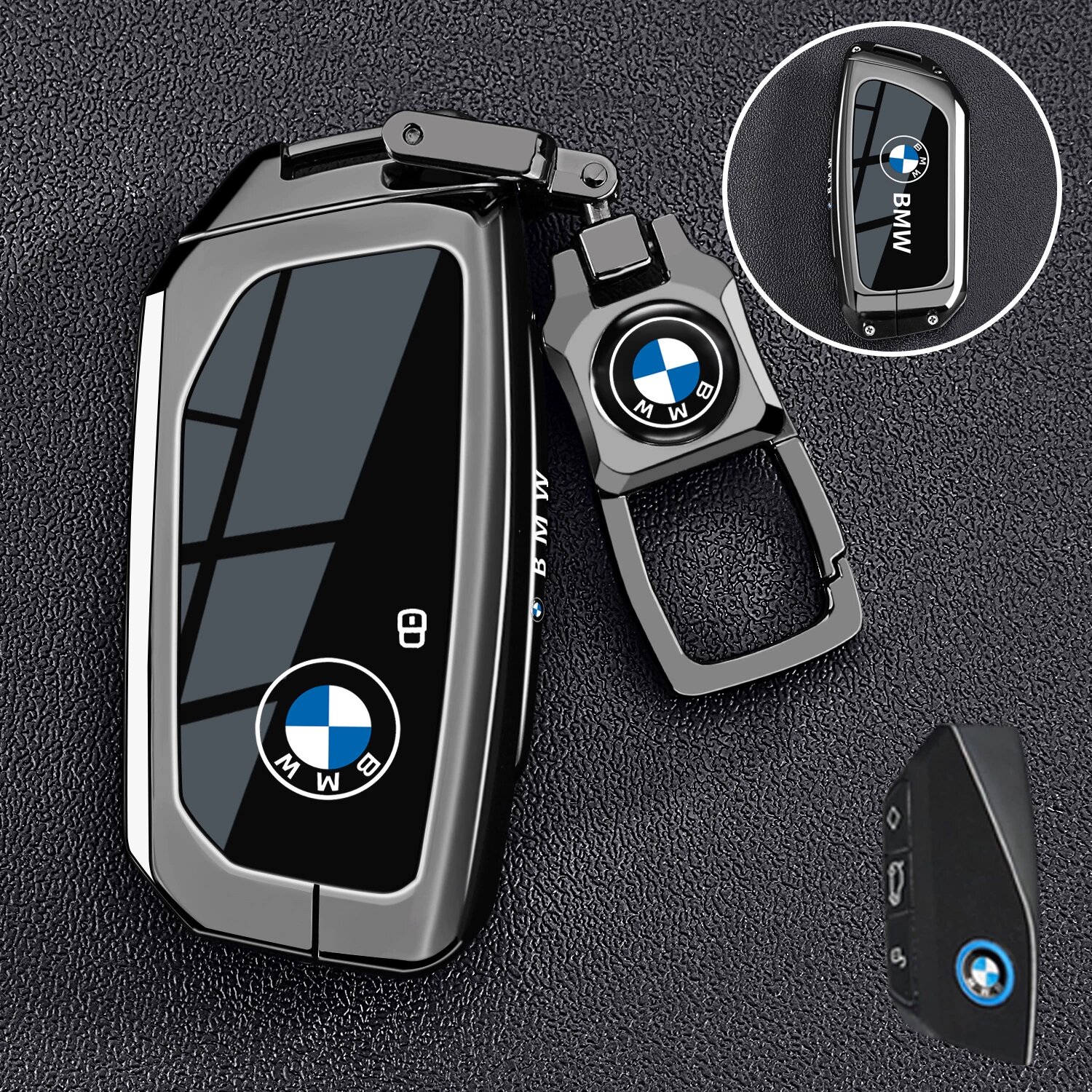 Ключевой брелок BMW в умном стиле для 5-й серии 530/525, 3-й серии 325Li/330, 1-й серии 118i, i3, x3, x1, x5, черный