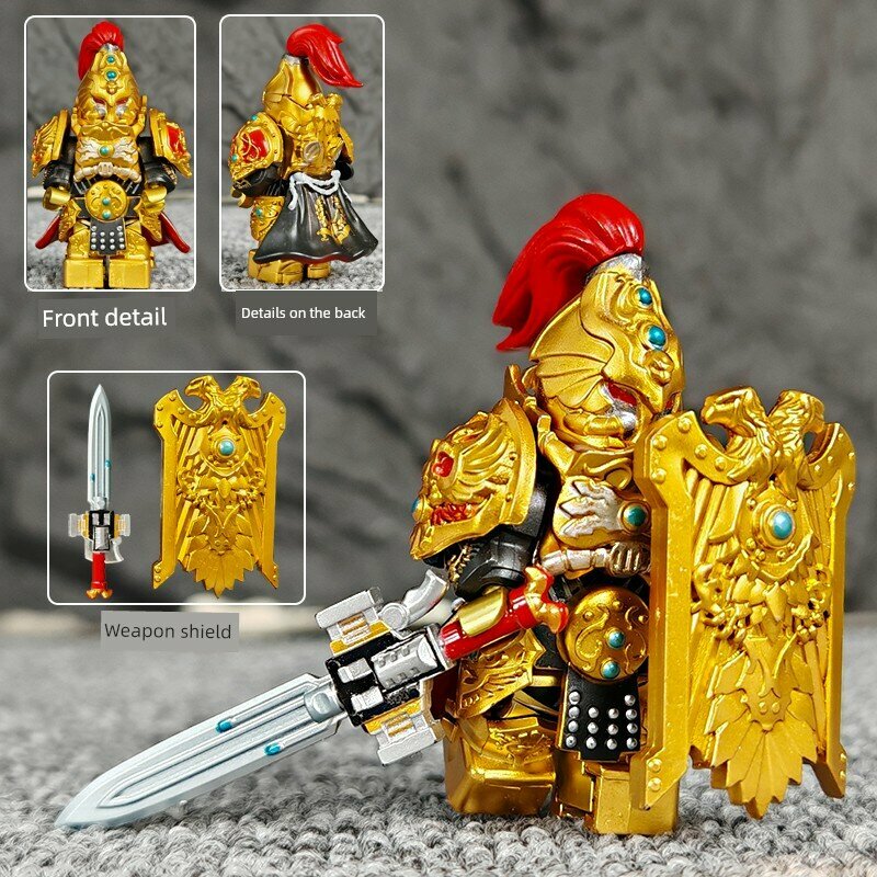 Миниатюра Grey Knights Emperor Warhammer 40K с мечом и щитом 80 символов