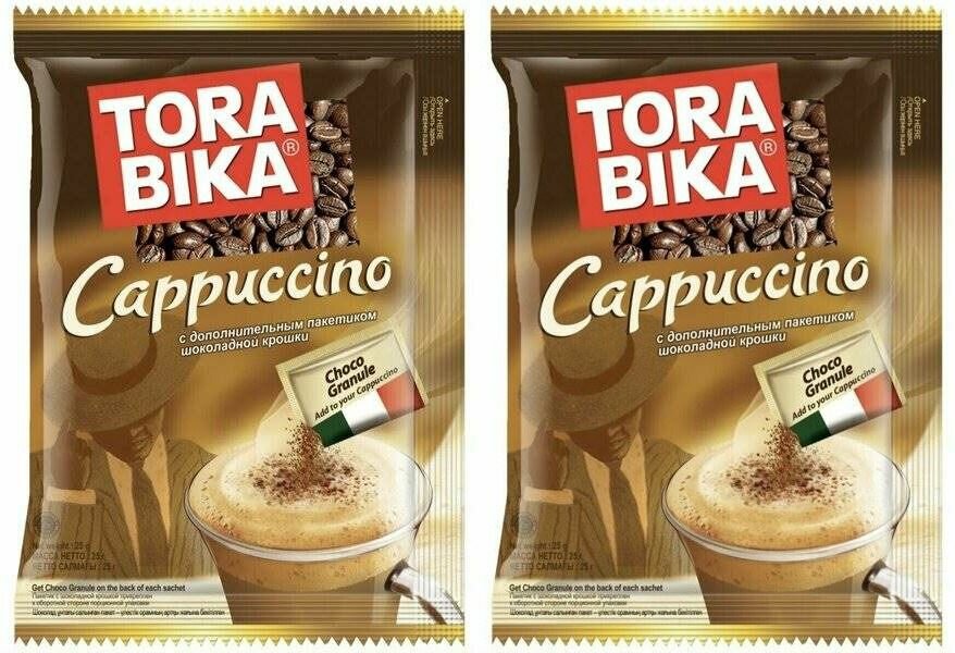 Torabika Кофейный напиток Cappuccino, 25.5 г, 60 саше в уп, 2 уп