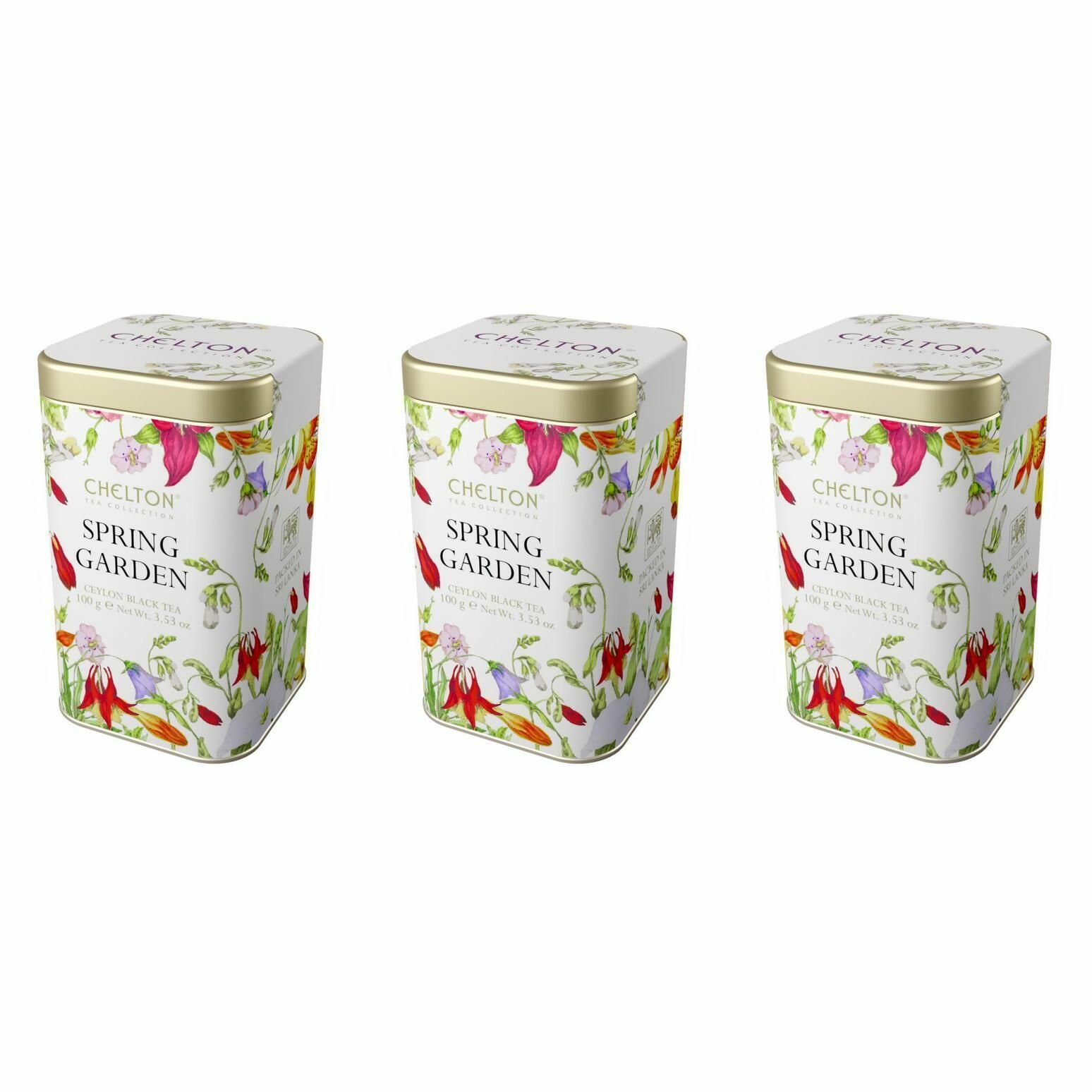 CHELTON Черный чай Spring Garden, категории OPA, 100 г, 3 шт